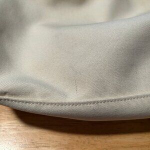 Longchamp | Bags | Authentic Womens Longchamp Cream Tan Canvas Button ...